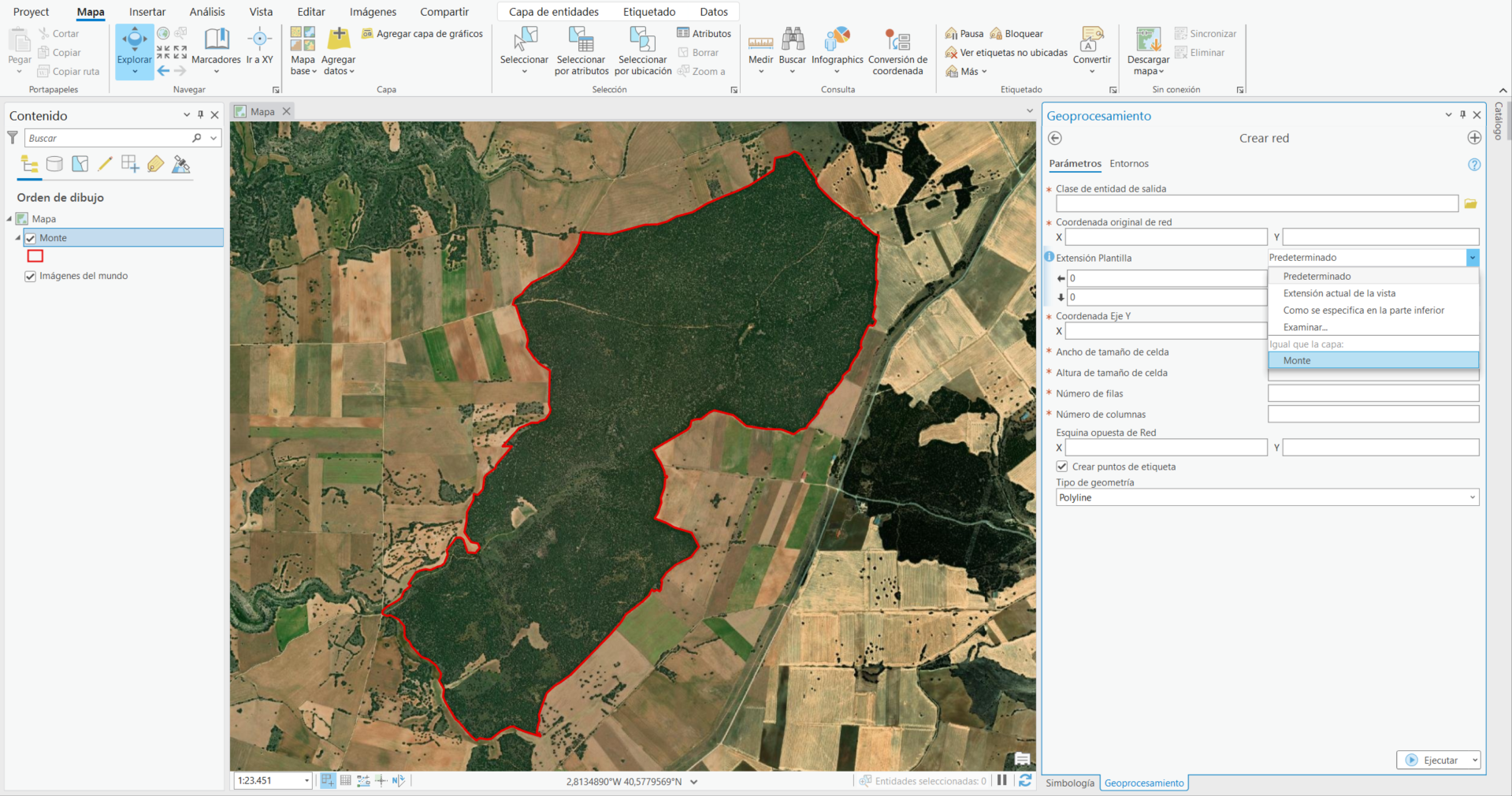 Crear una red regular de celdas en ArcGIS Pro | Cursos GIS | TYC GIS Formación