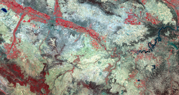 Crear una composición RGB con imágenes de satélite (Landsat 9) en ...