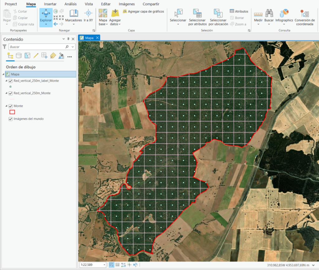 Crear una red regular de celdas en ArcGIS Pro | Cursos GIS | TYC GIS Formación