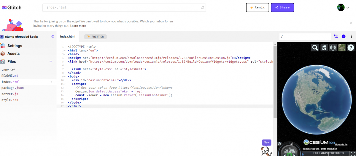 Cómo incluir un mapa base de Mapbox en un visor 3D creado con Cesium
