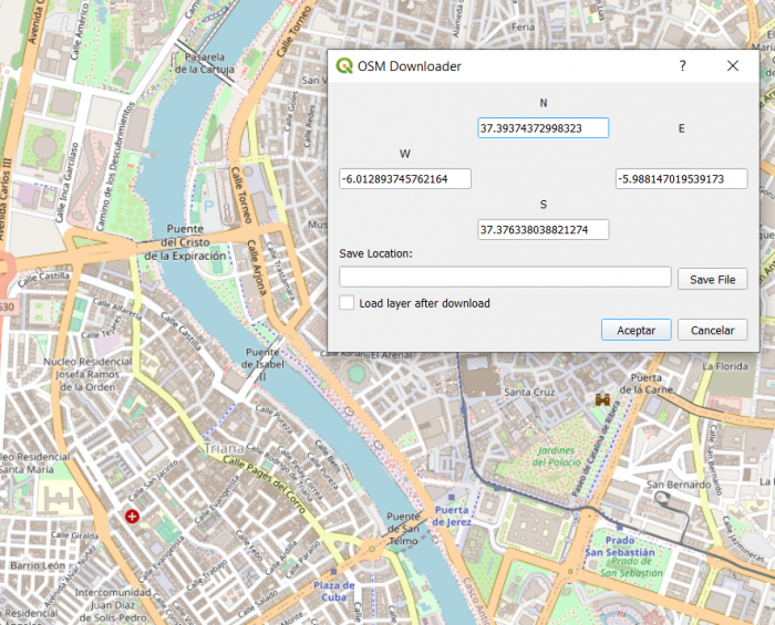 Descarga de datos de OpenStreetMap (OSM) con simbología en QGIS