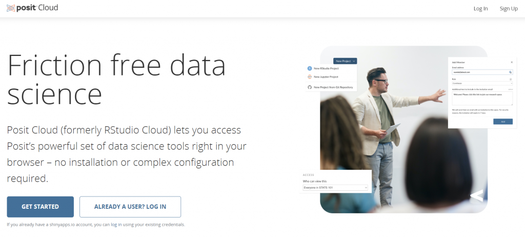 Trabaja con "Posit Cloud" | TYC GIS Formación | Cursos GIS