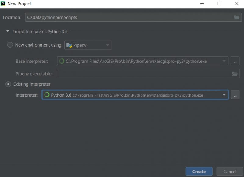 Instalar y configurar PyCharm para trabajar con Python y ArcGIS Pro