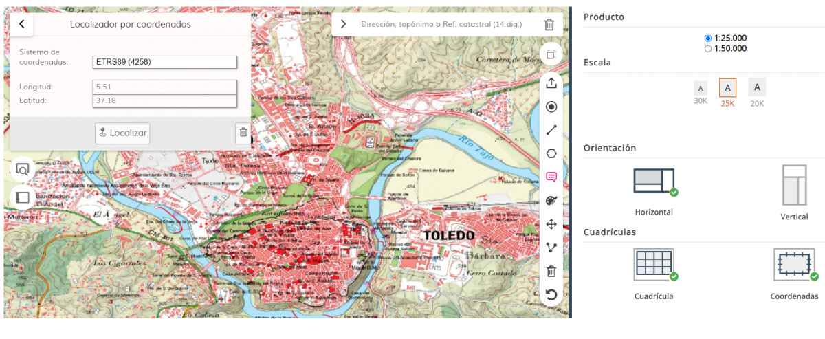 "Mapa a la carta" del IGN | TYC GIS Formación | Cursos GIS