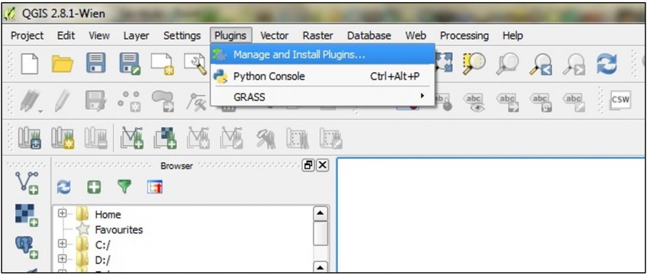 Cómo añadir “plugins” en QGIS