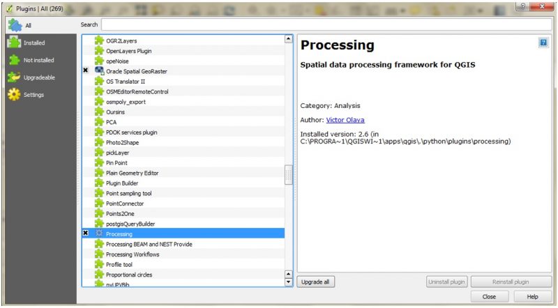 Cómo añadir “plugins” en QGIS