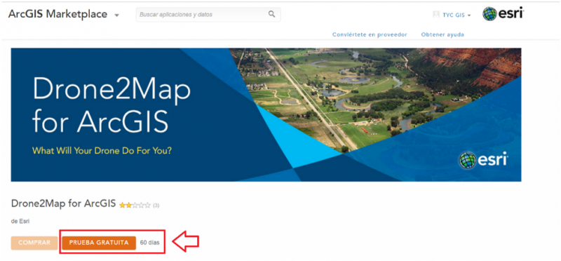 Descargar, instalar y activar Drone2Map para ArcGIS