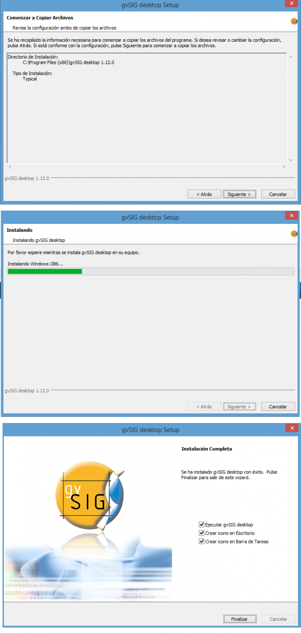 Cómo instalar GvSIG Desktop 1.x