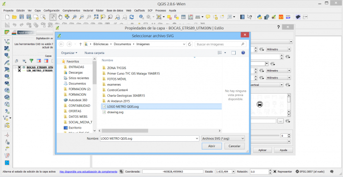Cómo dar simbología a capa de puntos con imágenes en QGIS