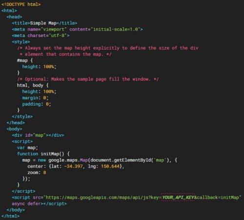Crear un mapa básico con la API de Google | TYC GIS Formación