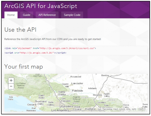 ¿Cómo crear un mapa con la API JavaScript de ESRI?