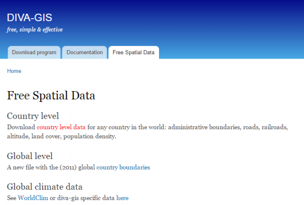 15 fuentes gratuitas de descarga de datos GIS