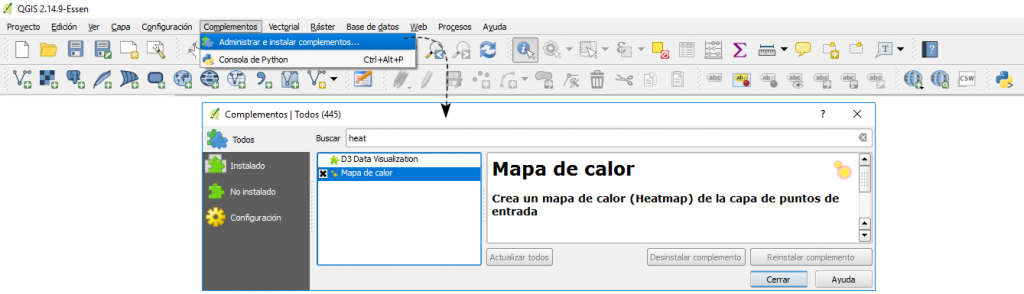 Heatmap o mapas de calor con QGIS | TYC GIS Formación