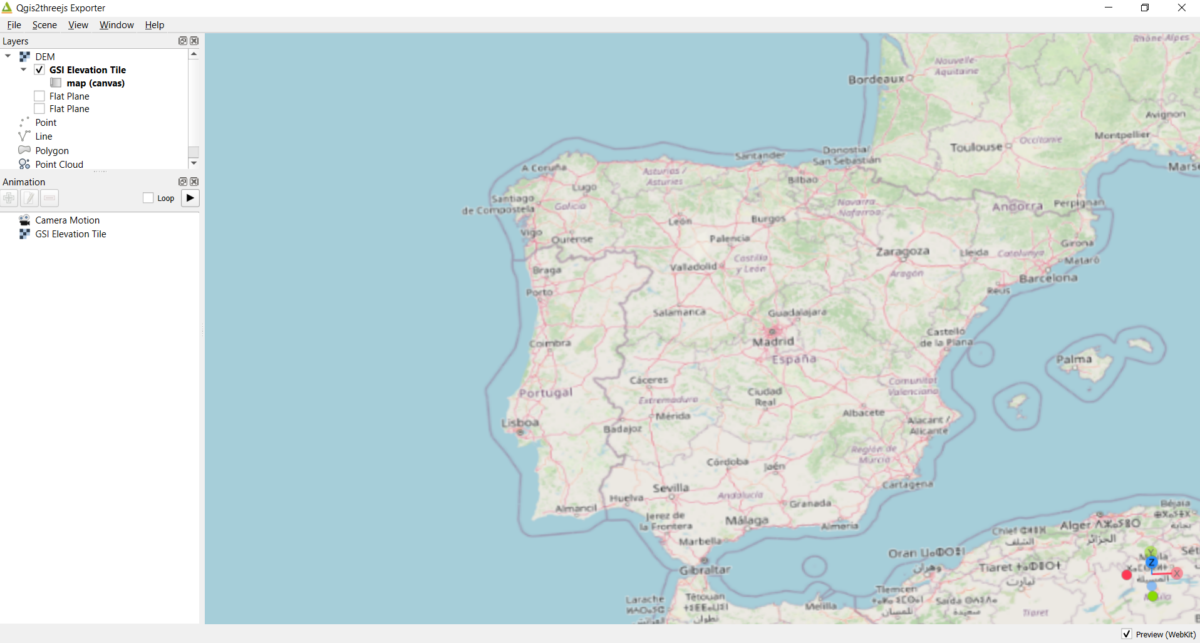 Evolución del plugin “Qgis2threejs” para trabajar en 3D