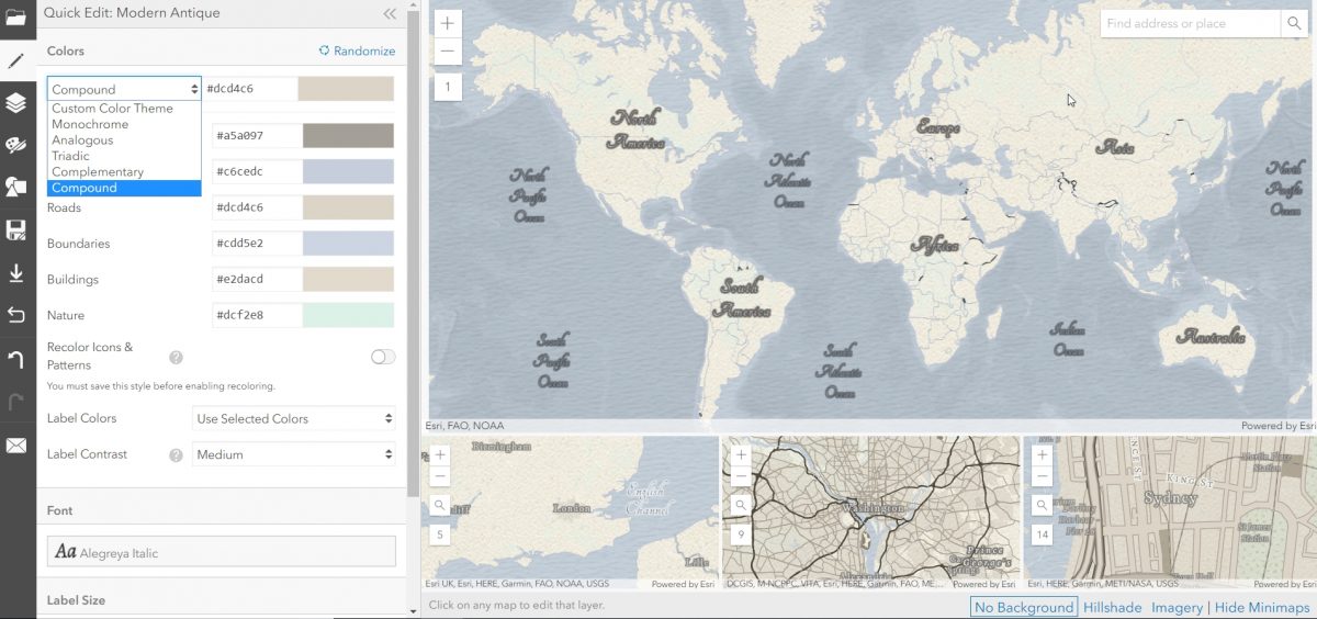 Cómo crear tus propios mapas base con el editor “Vector Tile Style” de Esri