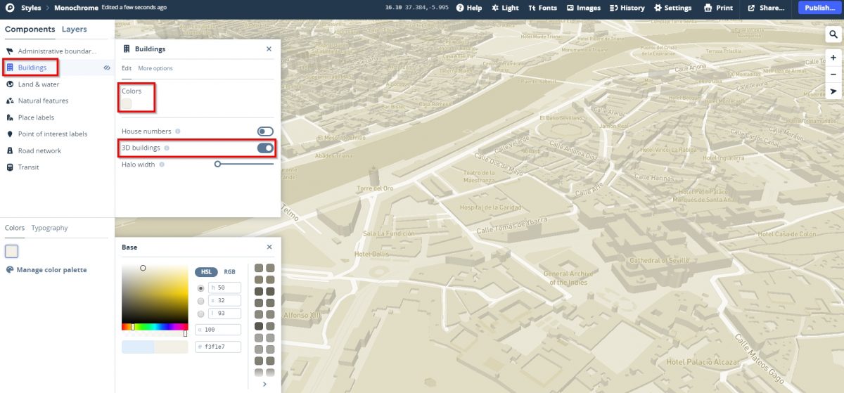 Nuevos recursos de estilo en Mapbox: "Style Components"
