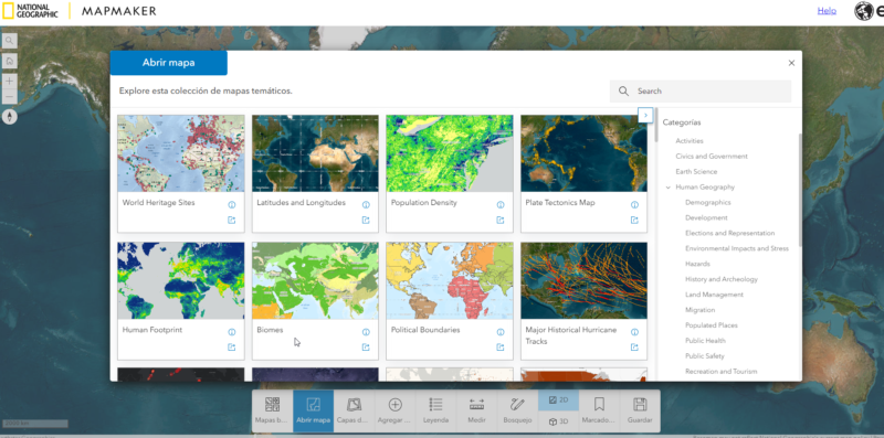 Lanzamiento de la aplicación “National Geographic MapMaker” | Cursos GIS | TYC GIS Formación