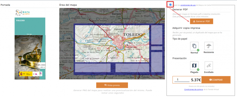 "Mapa a la carta" del IGN | TYC GIS Formación | Cursos GIS