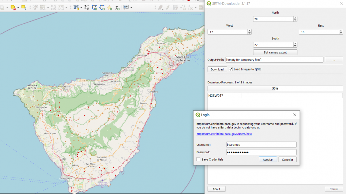 Uso del plugin “SRTM-Downloader” en QGIS | TYC GIS