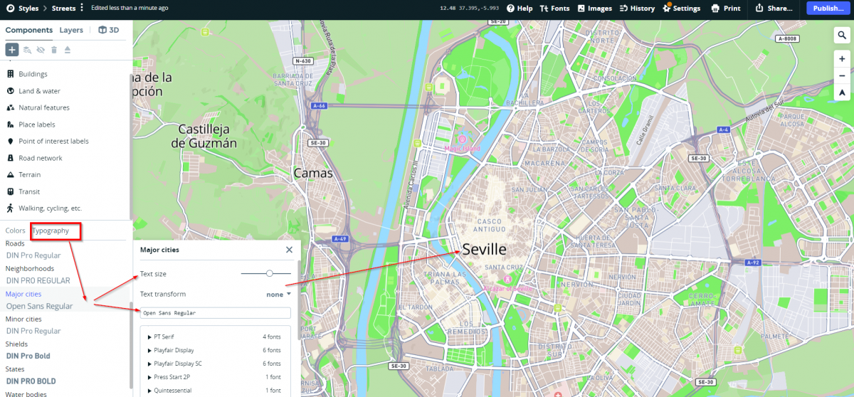 Editar un mapa base en Mapbox Studio | TYC GIS