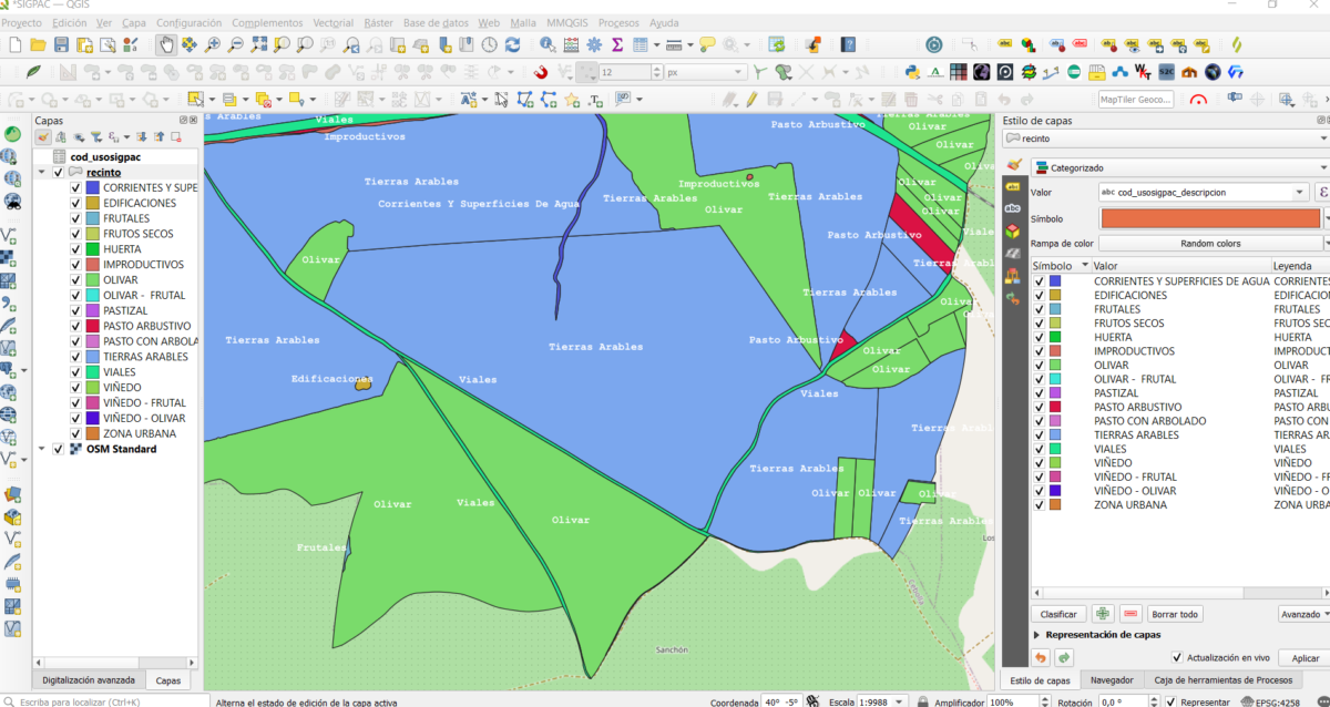 Uso del complemento “SIGPAC Downloader” en QGIS | Cursos GIS | TYC GIS ...