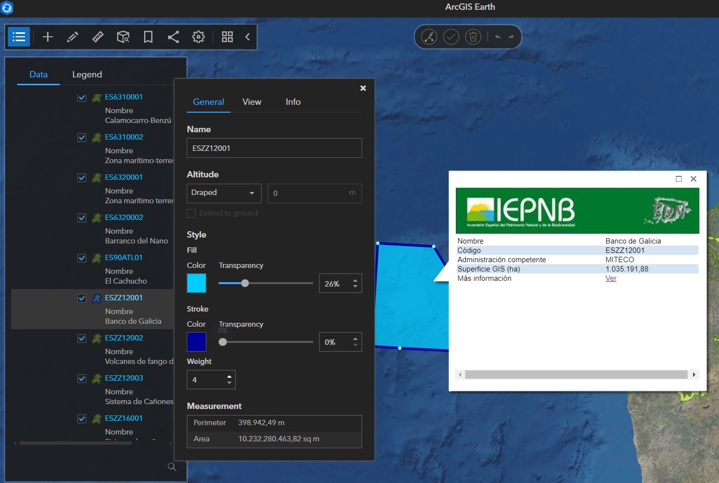 Edición de un archivo KML en “ArcGIS Earth” | Cursos GIS
