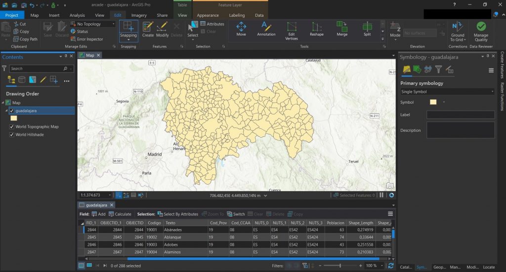 Uso de Arcade en ArcGIS Pro para aplicar simbología