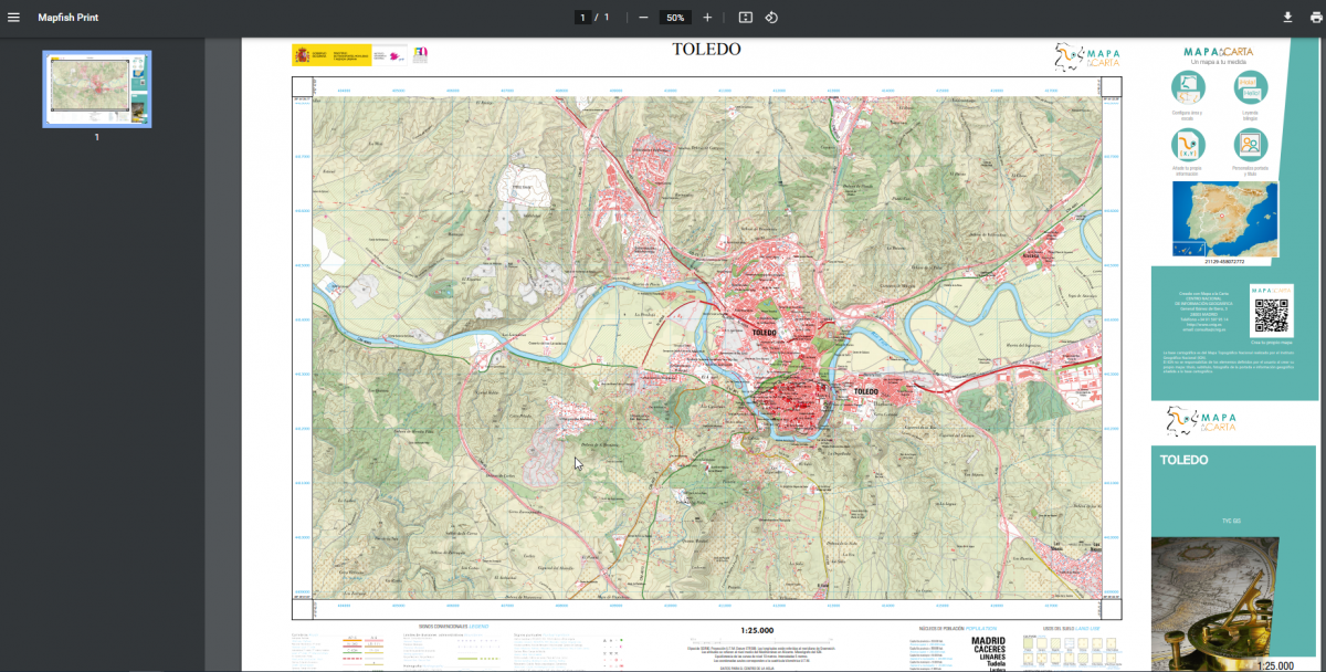 "Mapa a la carta" del IGN | TYC GIS Formación | Cursos GIS