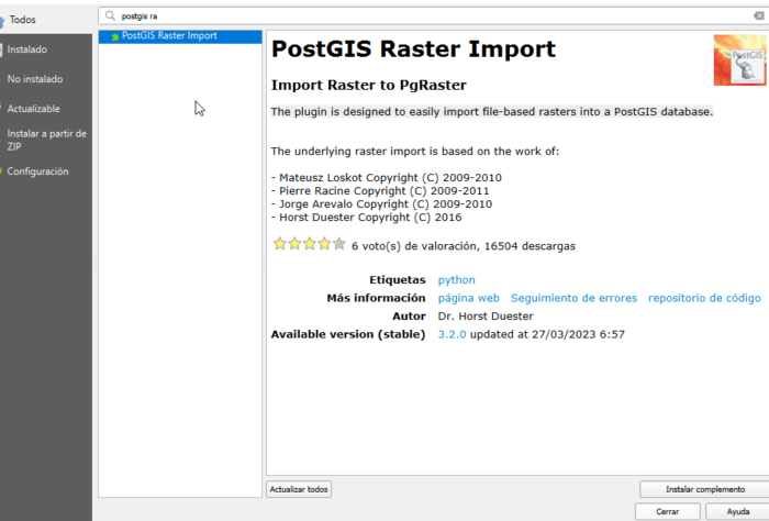 Ejemplos de complementos de QGIS para trabajar con PostGIS | Cursos GIS | TYC GIS Formación