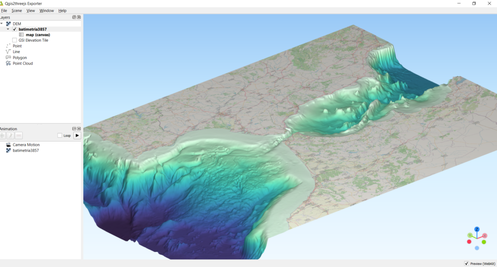 Evolución del plugin “Qgis2threejs” para trabajar en 3D