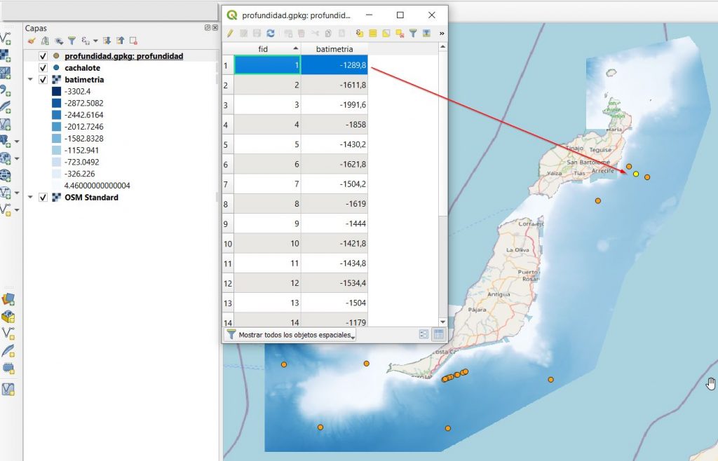 Cómo trabaja el complemento “Point Sampling Tool” en QGIS