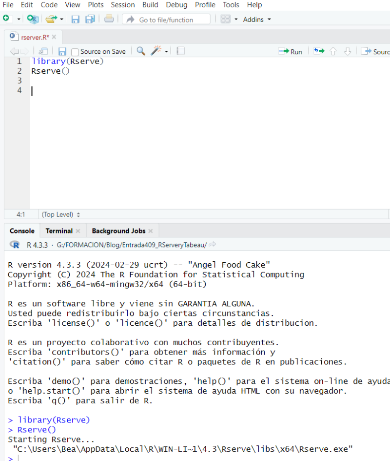 Cómo conectar Tableau y R | TYC GIS Formación