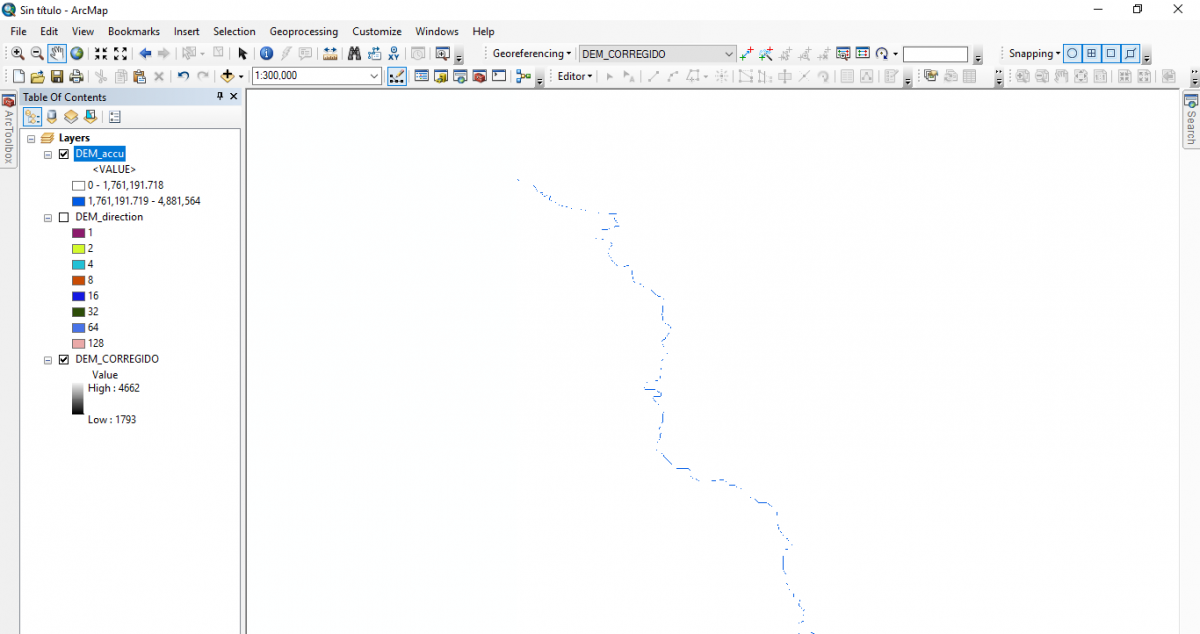 Obtener acumulación y dirección de flujo en ArcGIS