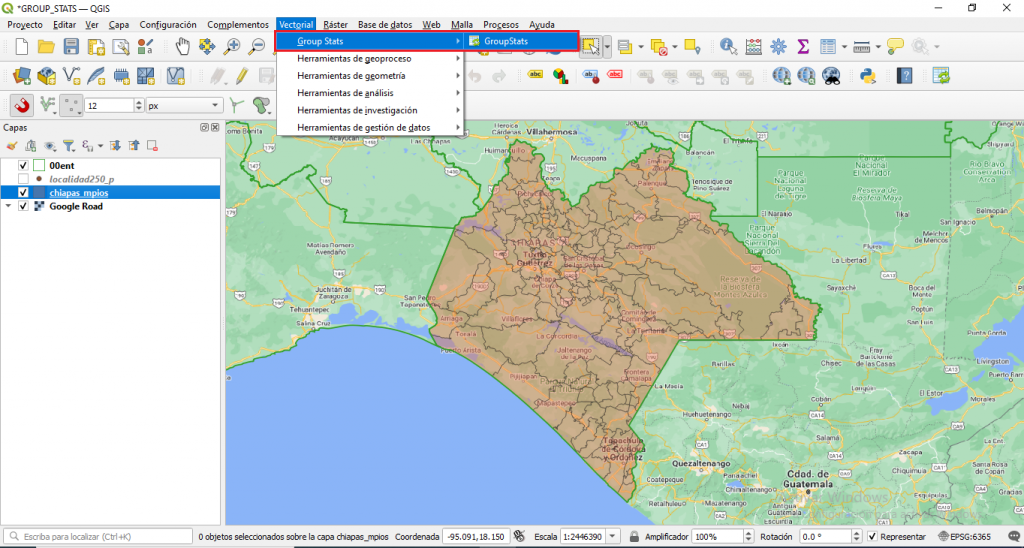 El plugin "Group Stats" de QGIS | TYC GIS