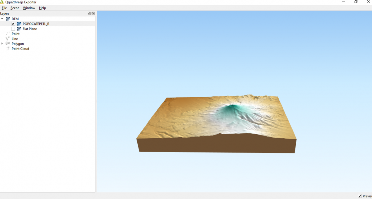 Generación de modelos 3D con Qgis2threejs | TYC GIS Formación