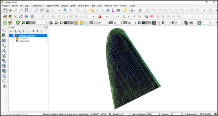 Cortar archivos ráster con Clipper en QGIS 3 y errores más comunes