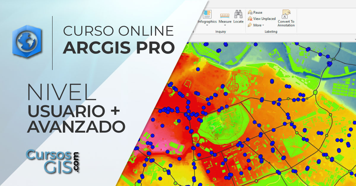 Curso online Especialista en ArcGIS PRO (usuario y avanzado)