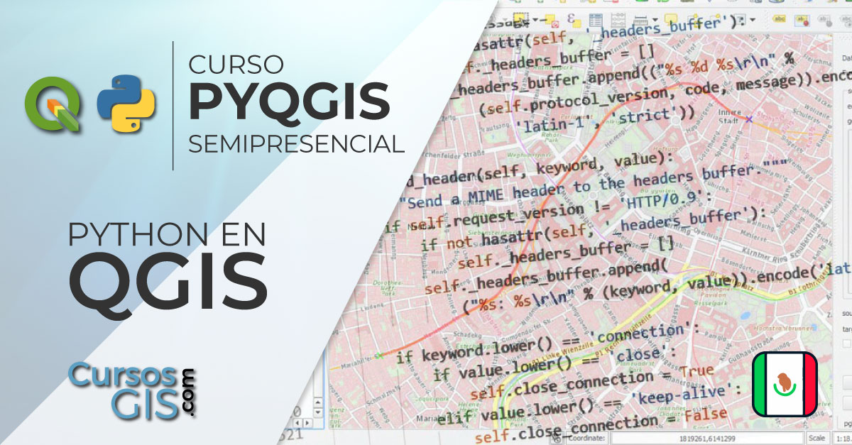 Curso semipresencial de Python en QGIS
