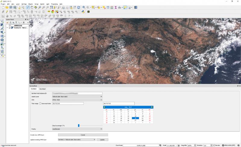 Descarga libre de Imágenes Sentinel-2 con QGIS